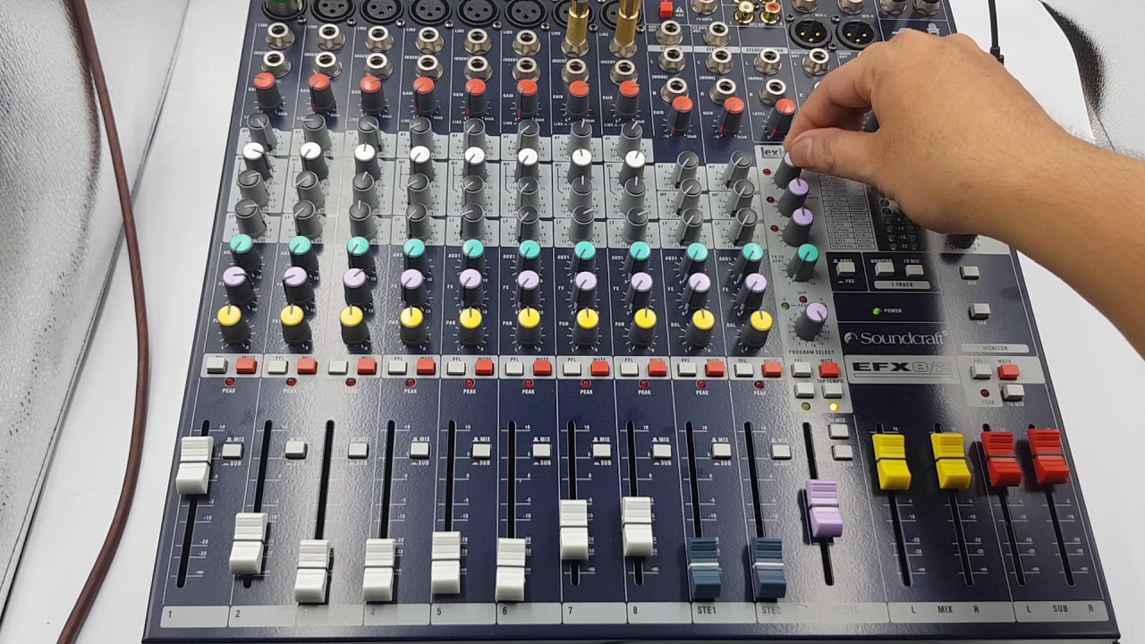 Mixer Soundcraft EFX 8/2 Có Bluetoch bản nâng cấp của EFX 8 - YouTube