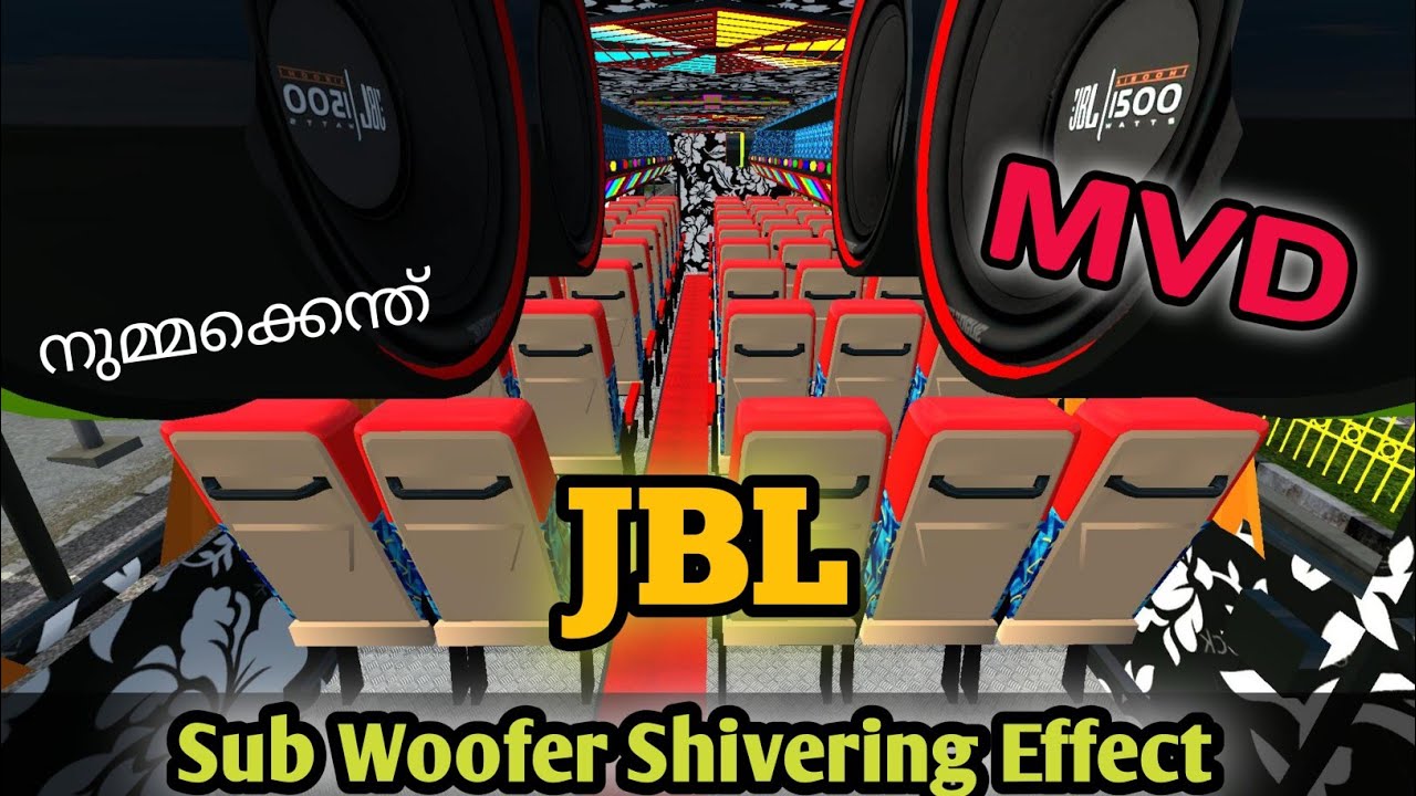 Best JBL Sub Woofer effect In Zedone Bus mod Bussid | Nk game zone ...
