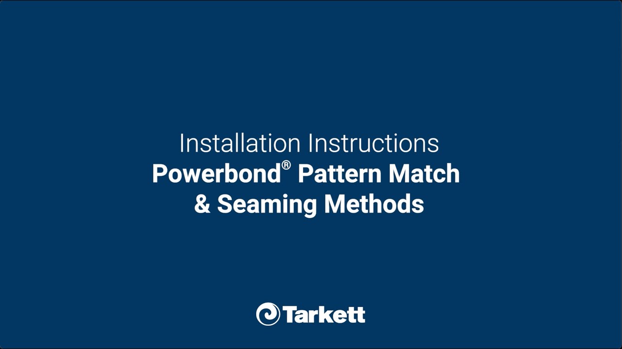 Powerbond® Pattern Match & Seaming Methods - YouTube