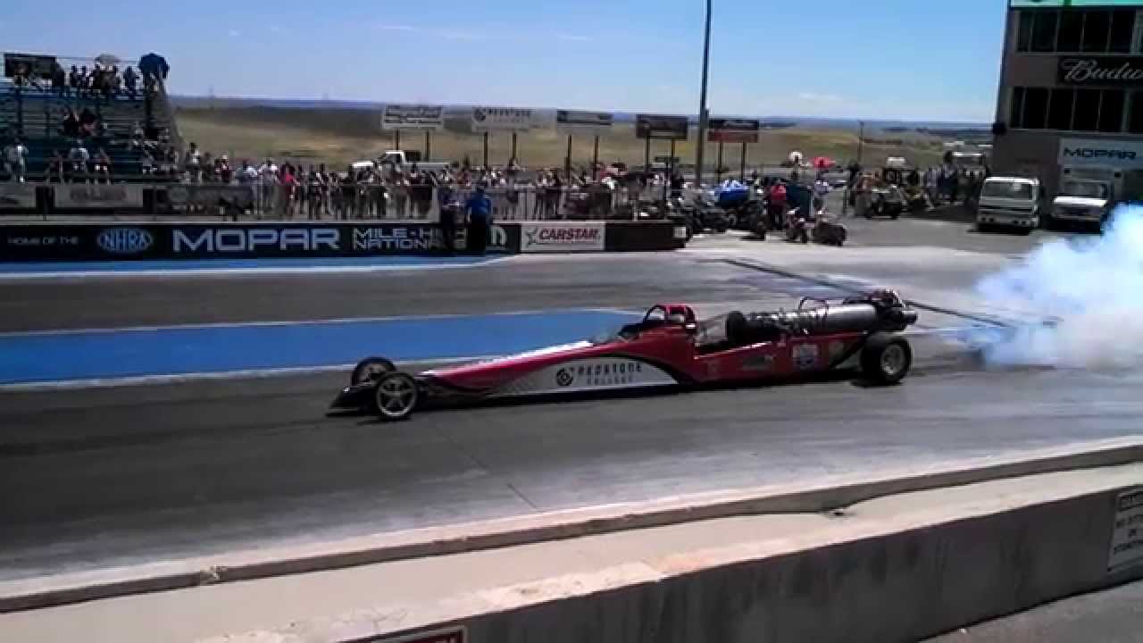 Redstone Sponsors Jet Car on the Bandimere Speedway - YouTube