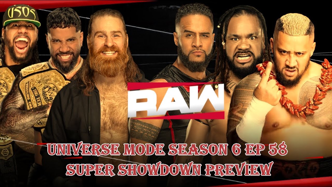WWE 2K25 UNIVERSE MODE SEASON 6 EP 58 SUPER SHOWDOWN PREVIEW - YouTube