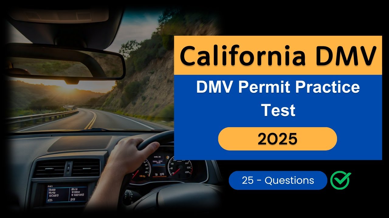 California DMV Permit Practice Test 2025 – Questions & Answers - YouTube