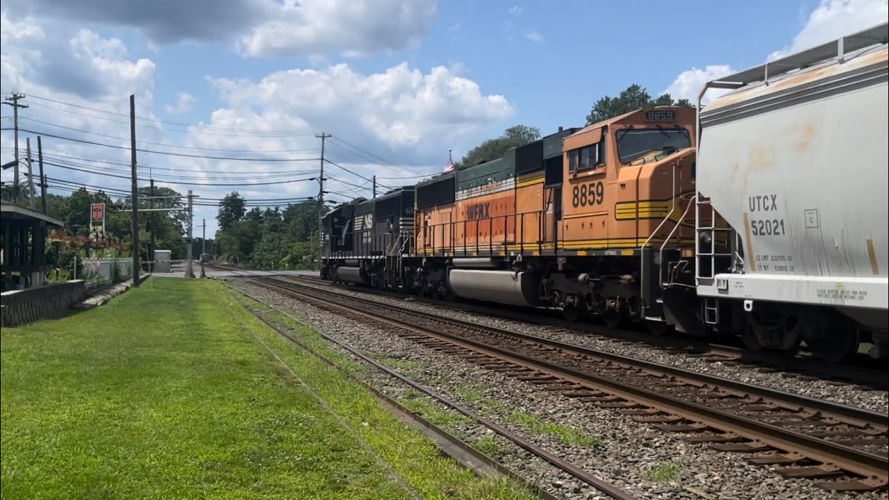 NS H11 with a SD60E leading with WFRX SD70MAC 8859 former BNSF unit ...