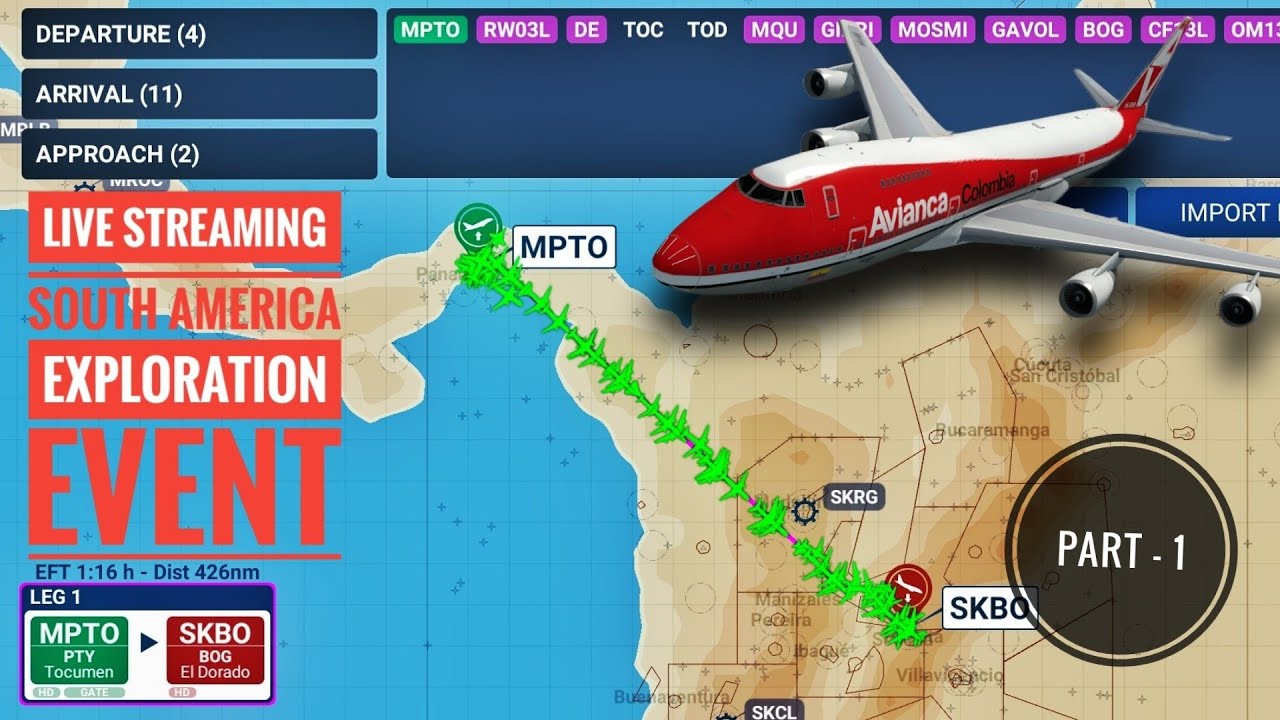 🔴Live streaming New South America Exploration Event | Real Flight ...