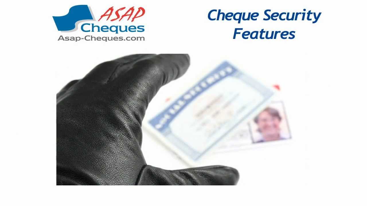 Security Features in Cheques - YouTube