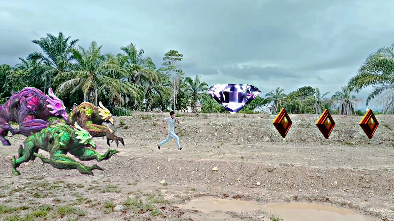 Temple run 2 - demon monkey blazing sands in real life - YouTube