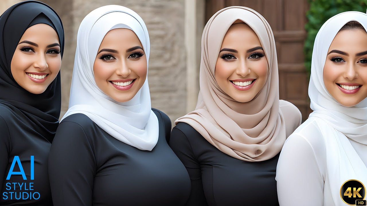 4K AI Art Lookbook Video of Arabian Sensual Gorgeous Busty AI Girl - YouTube