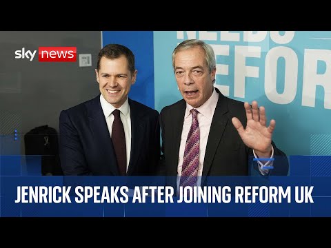 Sacked Tory defector Robert Jenrick joins Reform | Watch full news conference with Nigel Farage