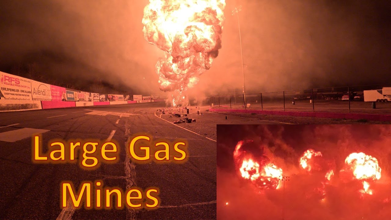 Large Gas Mines - Christmas Fireworks Show with Pyrostar Entertainment ...