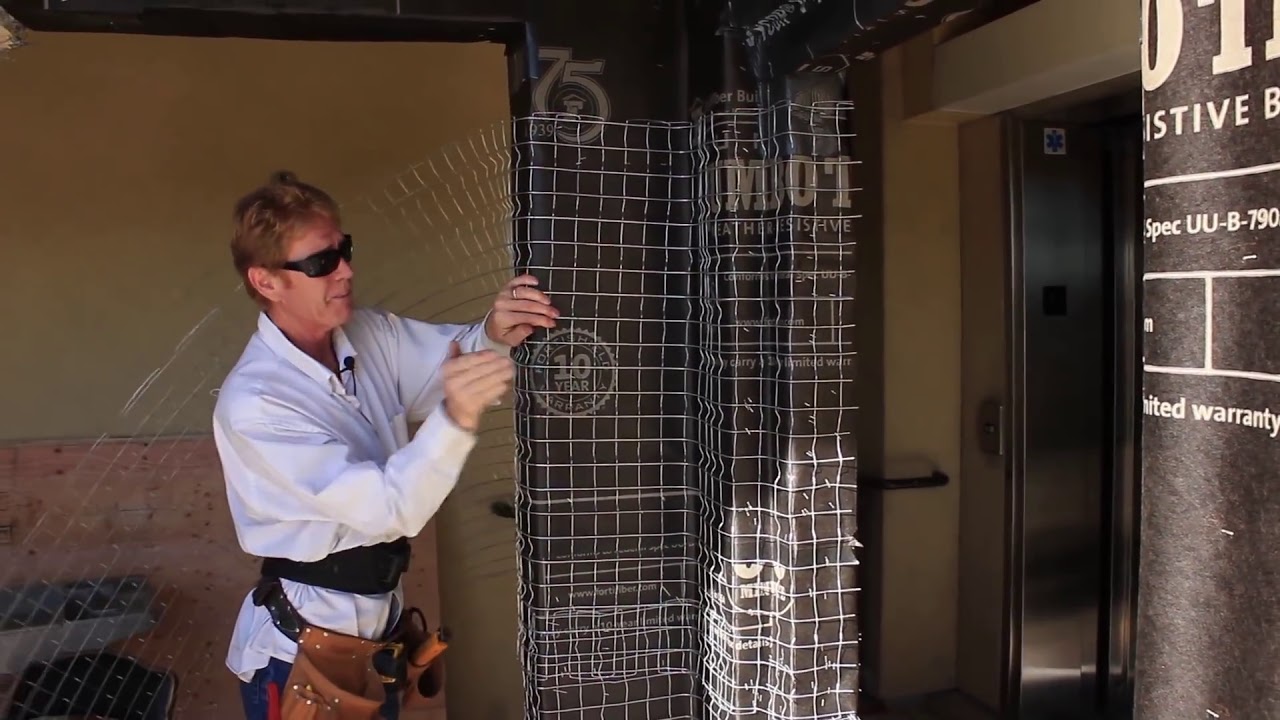 Stucco netting options for lathing - YouTube