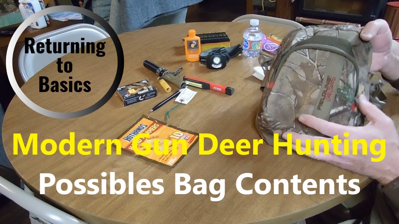Possibles Bag Contents - Modern Gun Deer Hunting - YouTube