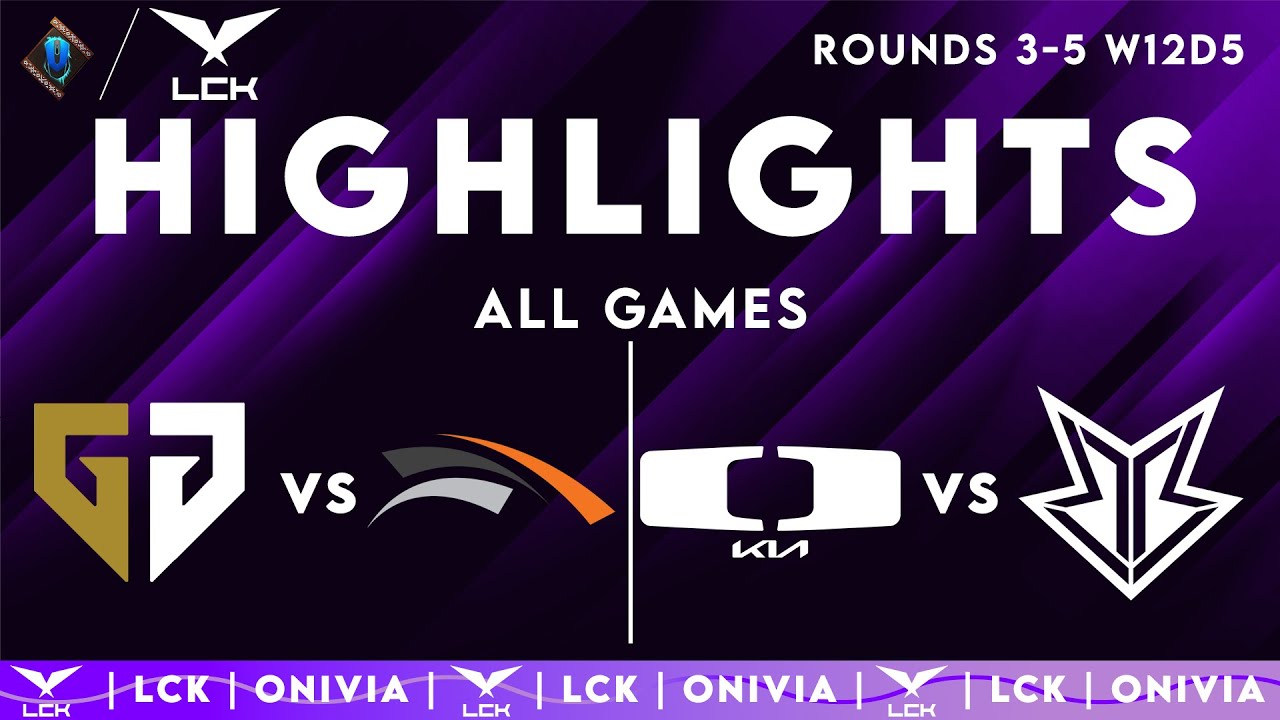 LCK Highlights ALL GAMES Week 13 Day 5 — LCK 2025 Rounds 3-5 by Onivia ...