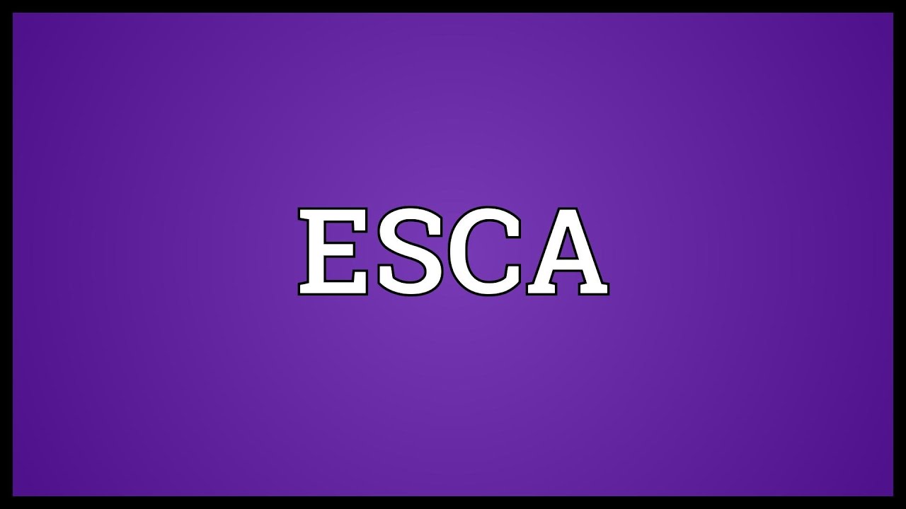 ESCA Meaning - YouTube
