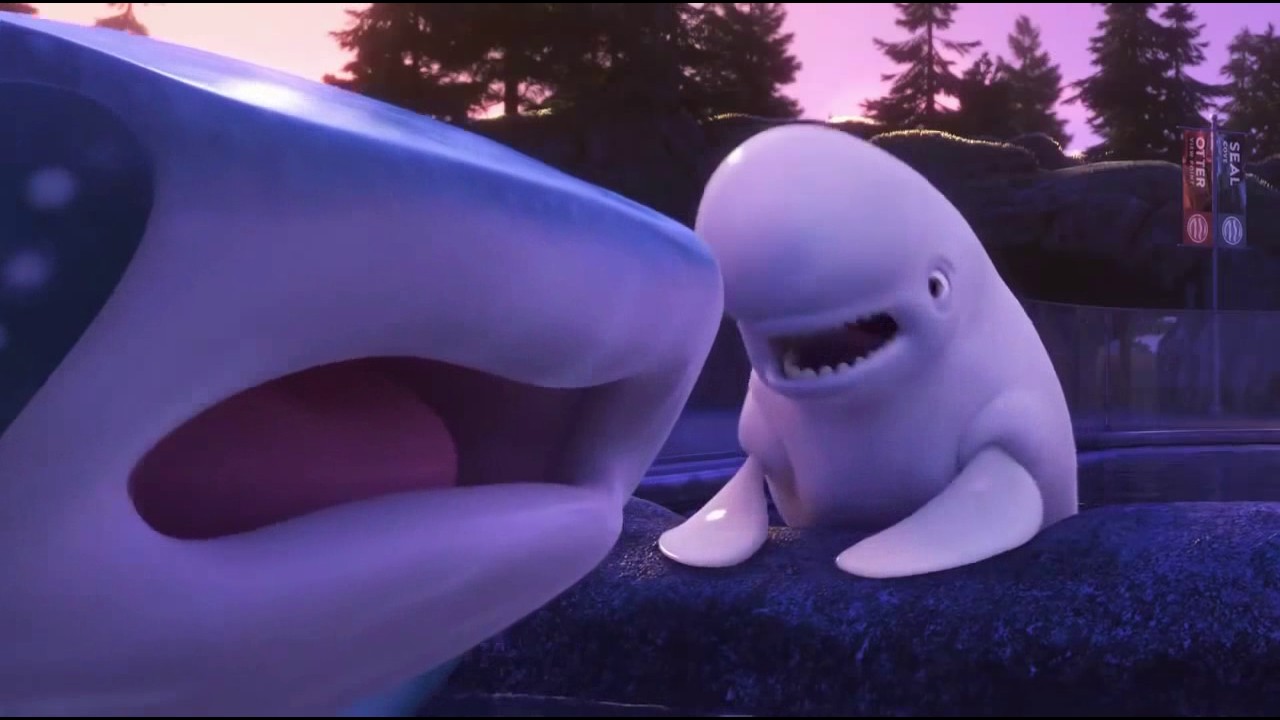 Finding Dory Destiny Jumps Over The Wall Scene slow - YouTube