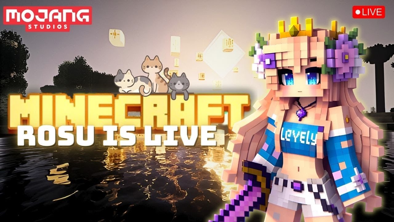 HELLO WORLD || MINECRAFT #girlgamer #rosuarmy #minecraft #gaming #live ...