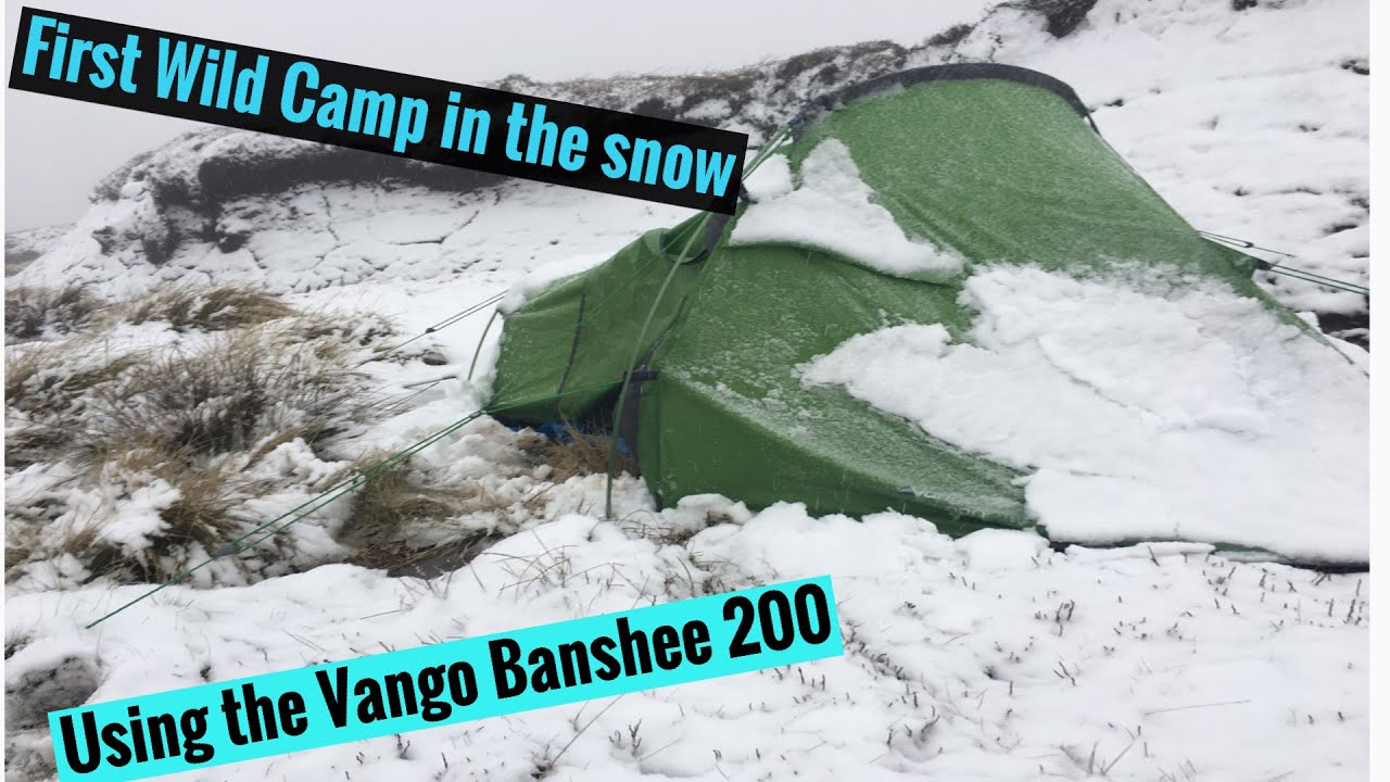 First camp in snow In the Banshee Pro 200 Fairsnape Fell - YouTube