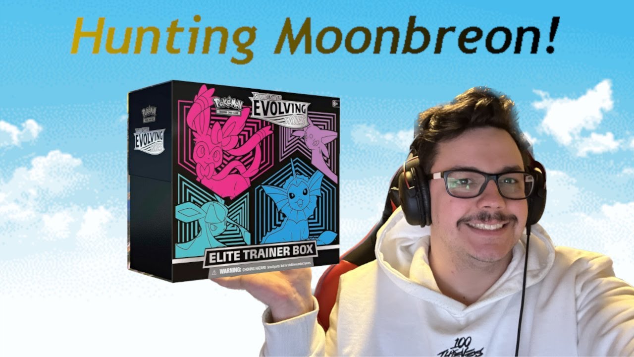 Opening Pokémon evolving skies hunting the moonbreon! - YouTube