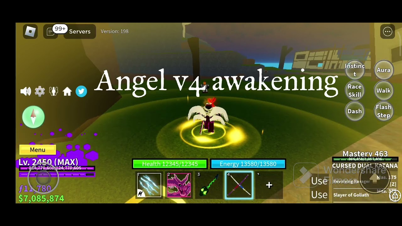 Angel V4 awakening (max tier Angel V4) - YouTube