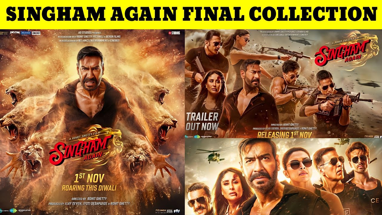 Singham Again Final Box Office Collection | Singham Again Total ...