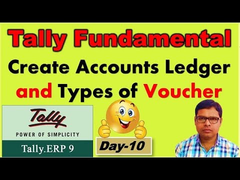 #10 Tally Fundamental | Basic Tally | How to Create Ledger in Tally ...