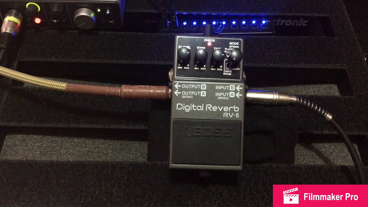 Boss Rv5 Digital Reverb Demo (No Speak) - YouTube