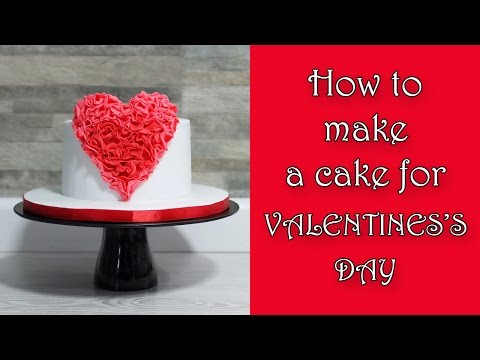 HEART CAKE for VALENTINES DAY! ❤ Valentines day cake tutorial
