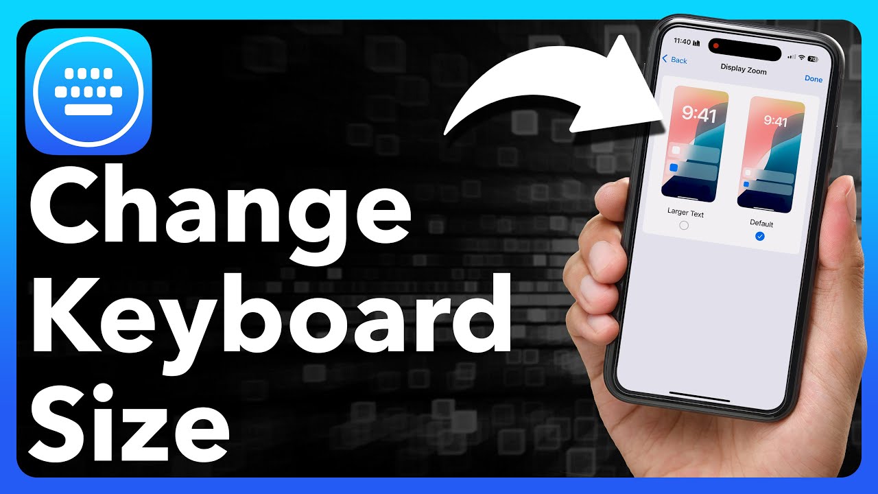 How To Change Keyboard Size On iPhone - YouTube