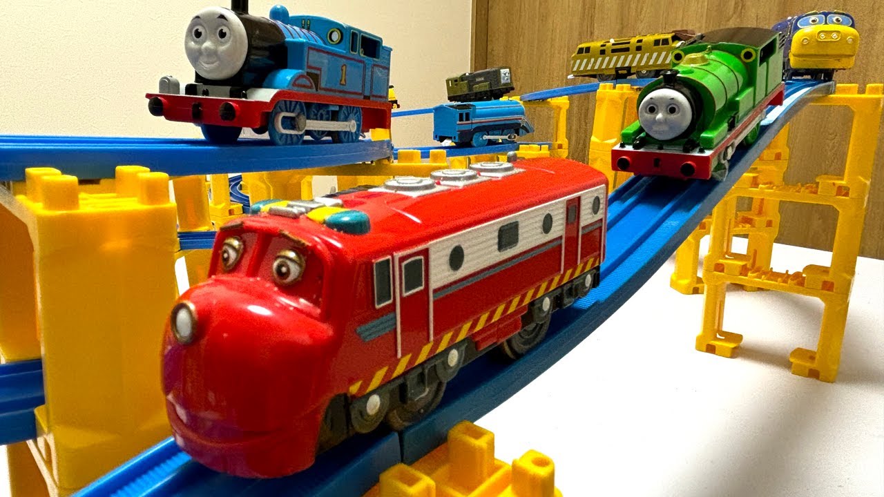 Chuggington & Thomas the Tank Engine (Plarail) ☆ Three spiral ...
