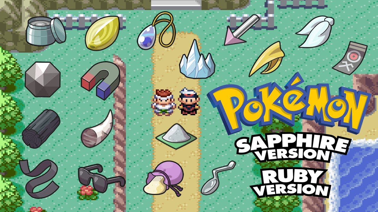 How to get All the Type Enhancing Items in Pokemon Ruby & Sapphire ...