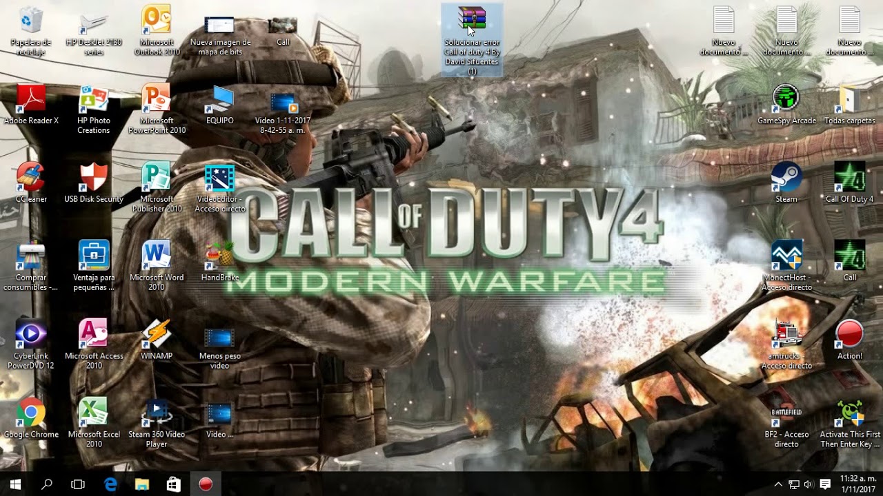 Como solucionar Error Del Call of Duty 4 Modern Warfare / CD-DVD ROM ...
