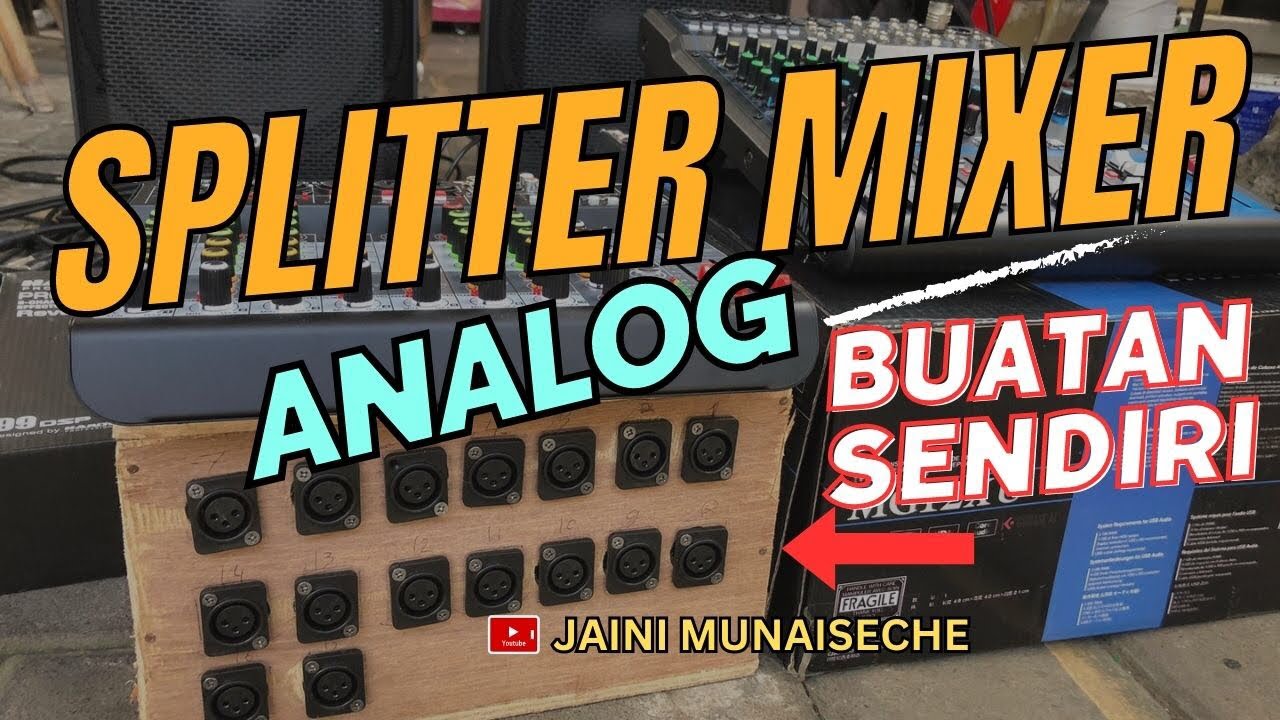 Cara setting sistem FOH dan Monitor di mixer Analog - YouTube