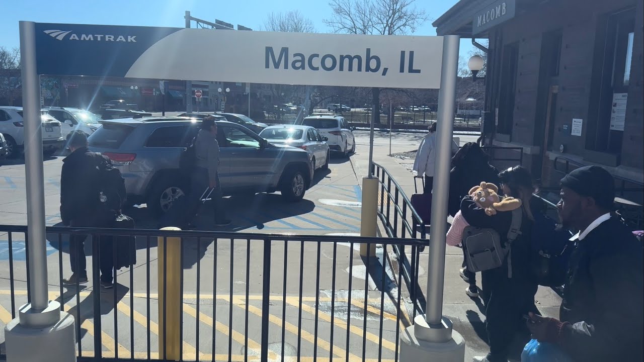 Riding Am Amtrak Train Through Macomb, Illinois - YouTube