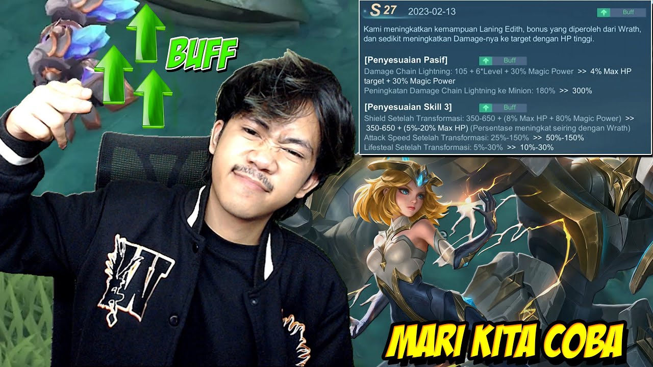 EDITH DI BUFF MOONTON ? MARI KITA COBA - Mobile legends - YouTube