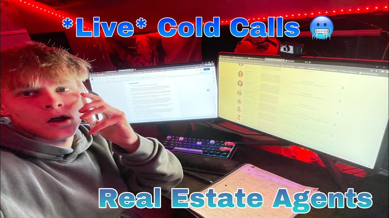My 1st Cold Call Session (Real Estate Agents) *SMMA* - YouTube
