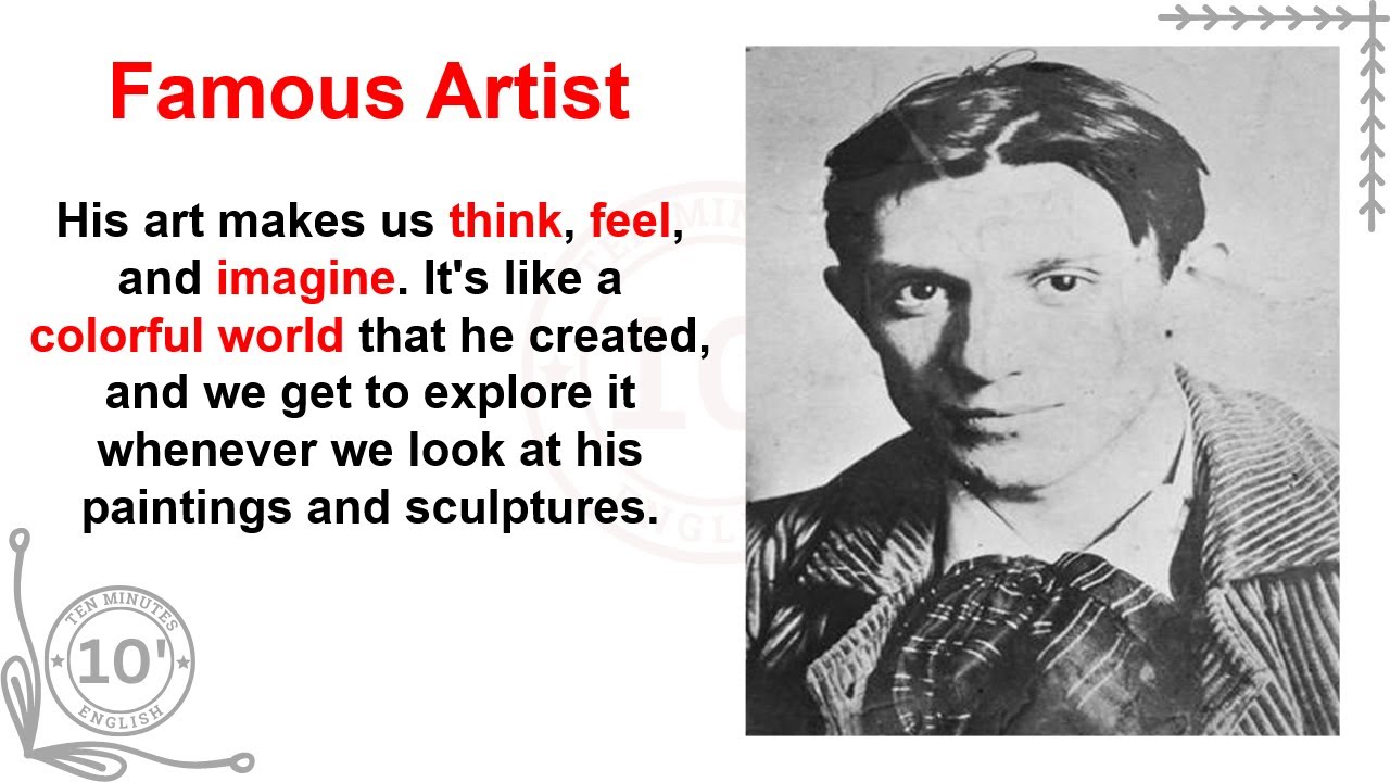 Learn English through Story - Pablo Picasso Famous Artist. - YouTube