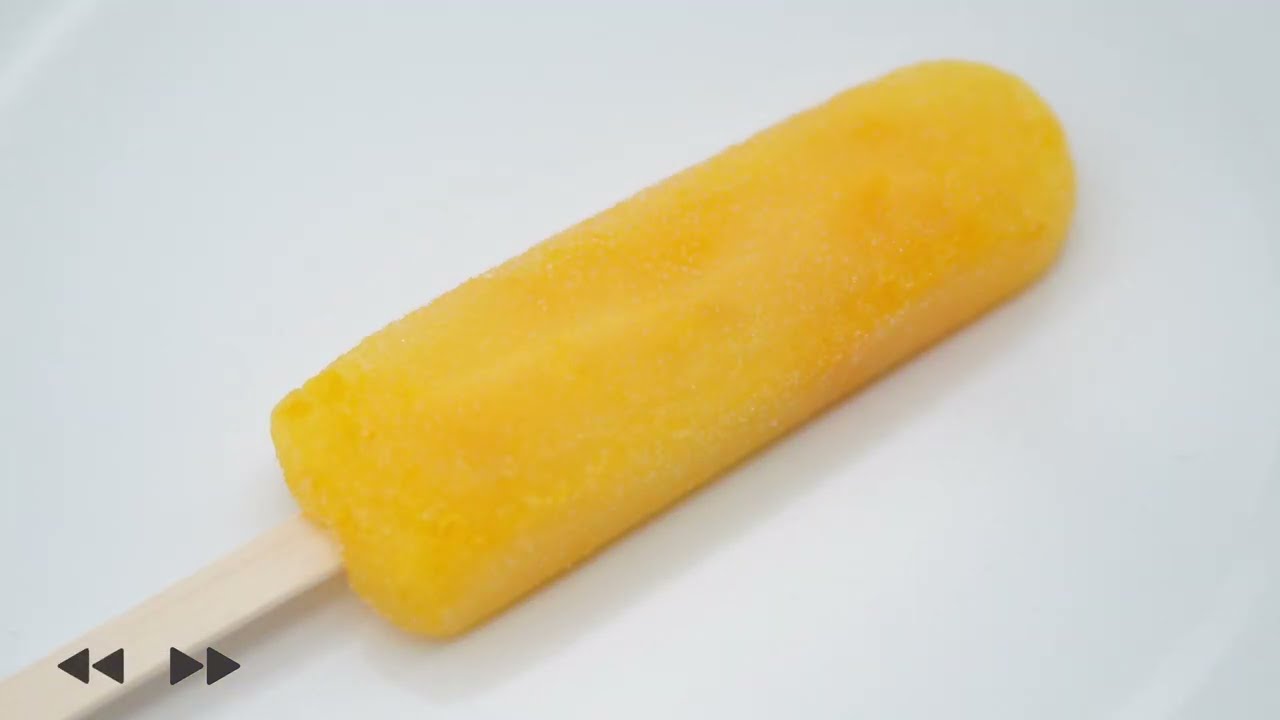 【Time lapse】Mandarin orange popsicle with plenty of pulp - YouTube