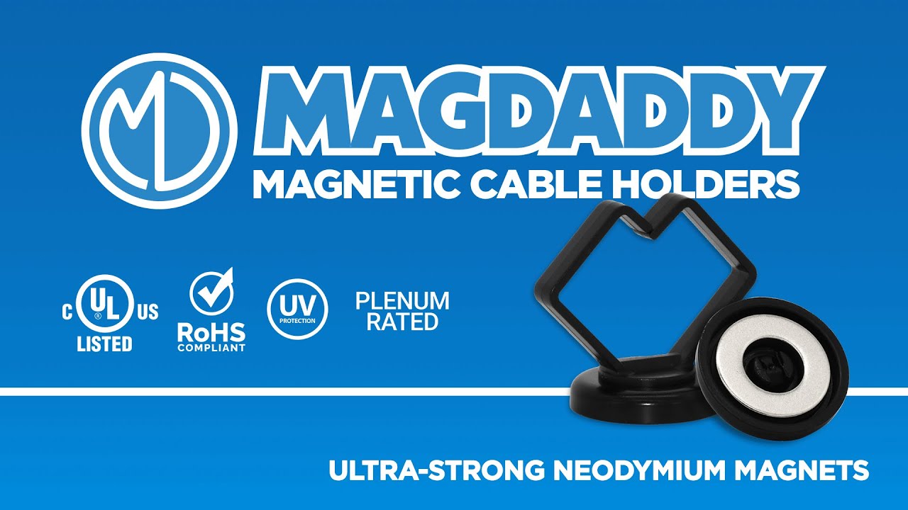 MagDaddy's Magnetic Cable Holders - YouTube