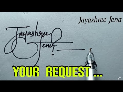How to Sign My Name with Different Signature Styles/Jayashree Jena ...