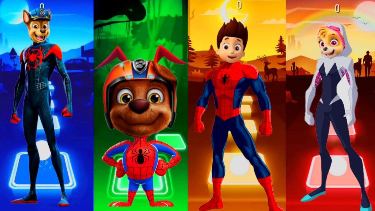 Paw Patrol Spider Verse | Chase Morales Vs Spider pup Zuma Vs Spider ...