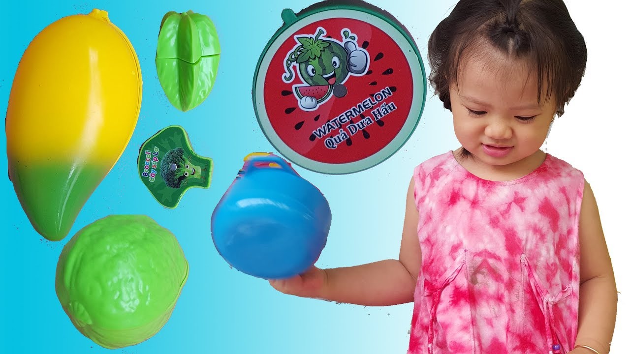 Boong Candy With Daddy Play Toy Cutting Fruit Vegetable - Baby Shark ...