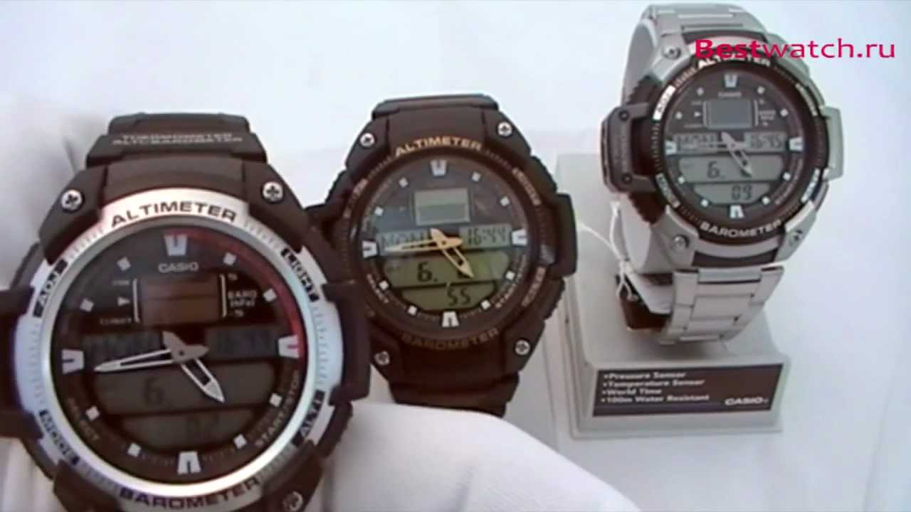 Обзор мужских часов Casio SGW-400H-1B и SGW-400H-1B2 и SGW-400HD-1B ...