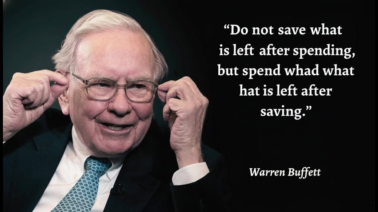 Warren Buffett: “Save First, Spend Later” – The Rule That Builds Wealth ...