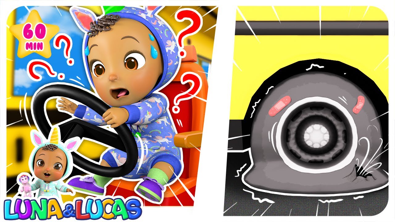 Wheels on the Bus | Luna and Lucas | Nursery Rhymes for Kids - YouTube