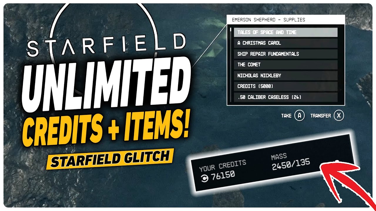 UNLIMITED FREE LOOT AND CREDITS! | Starfield Credits Glitch - YouTube