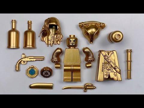LEGO Pirates of the Caribbean - Jack Sparrow (Gold) | Unofficial Minifigures 