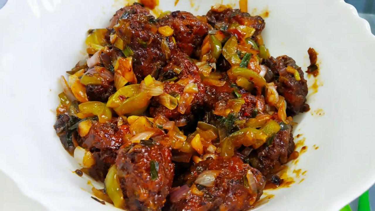 Veg Manchurian Recipe | Dry Veg Manchurian | Mixed Vegetable Manchurian ...