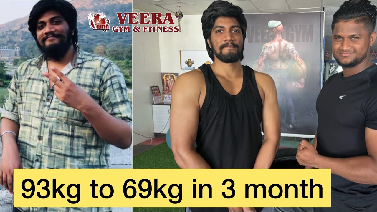 Healthy weight loss 93kg to 69 kg in 3 month #fitness #tips #motivation ...