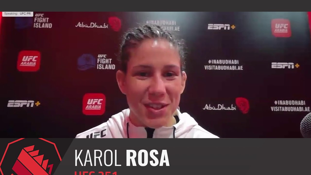 UFC 251: Karol Rosa post-fight interview - YouTube