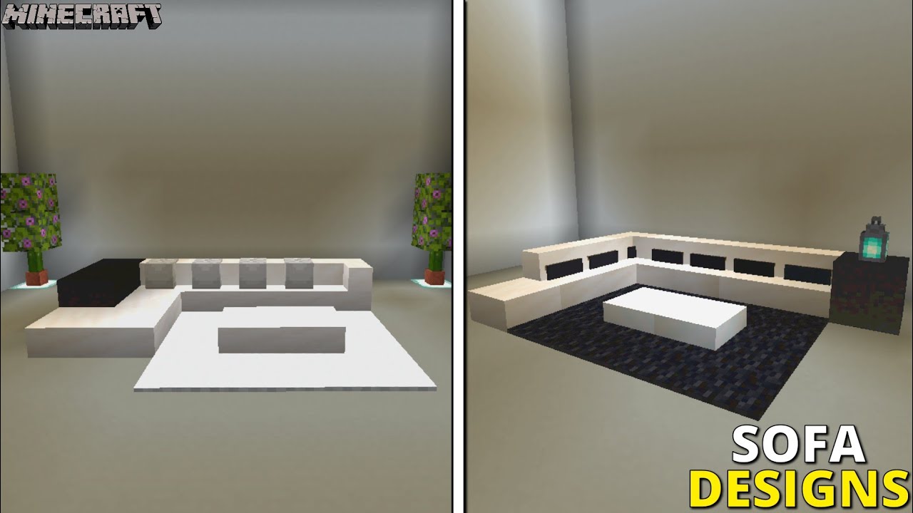5 Best Sofa Designs For Your Living Room in Minecraft 1.20 |Java ...