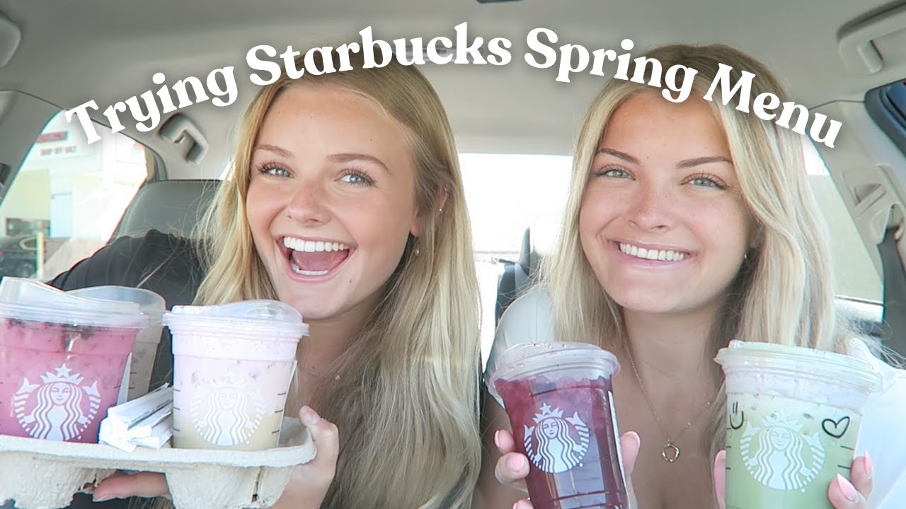 Trying Starbucks Spring Menu 2025 - YouTube